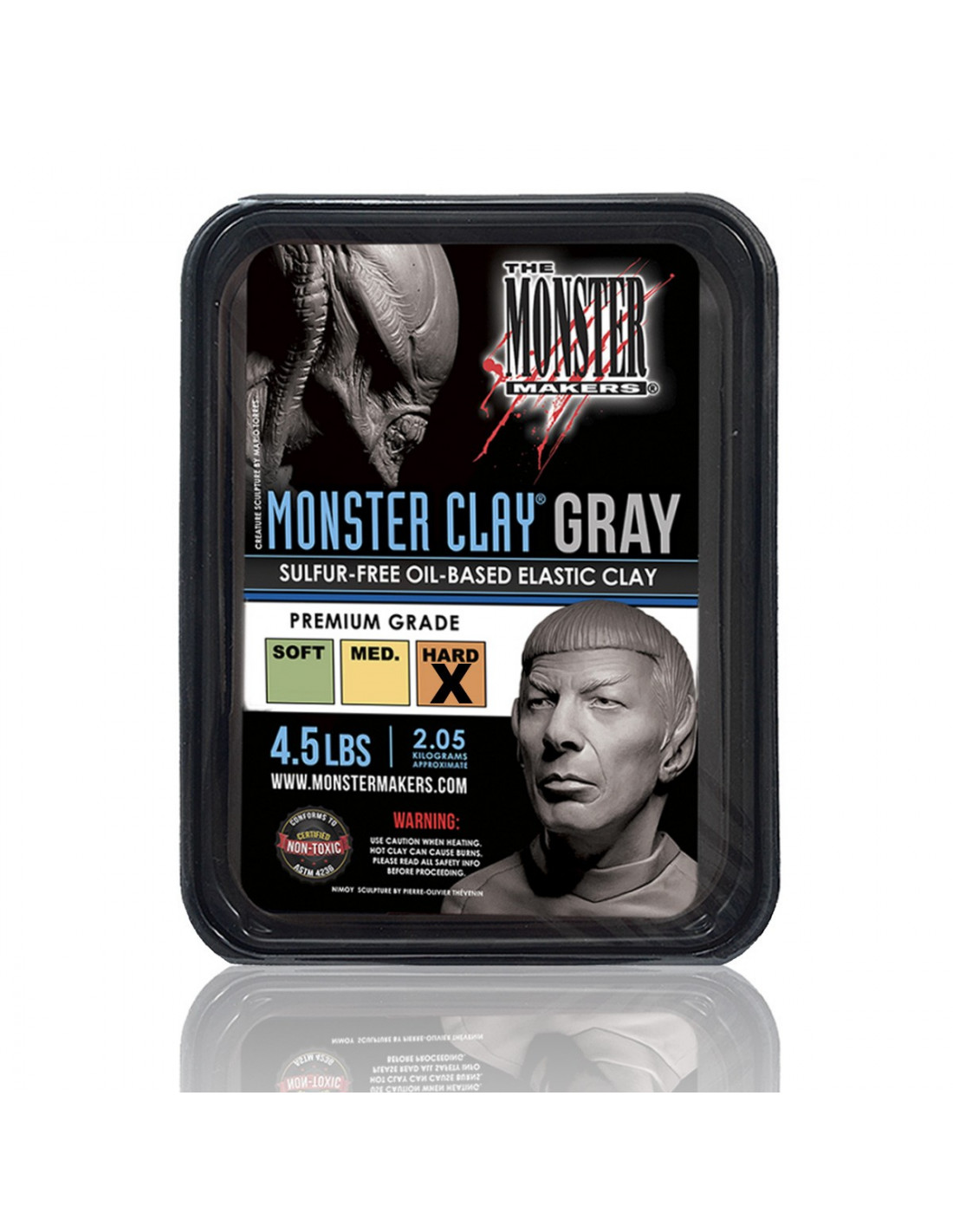Monster Clay GRAY HARD -Pâte à modeler professionnelle-