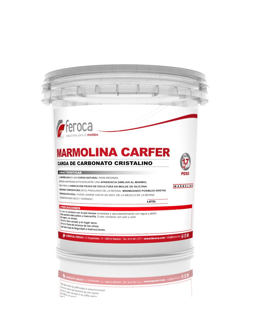 Carbonato Cristallino Marmorina per Resine | Feroca
