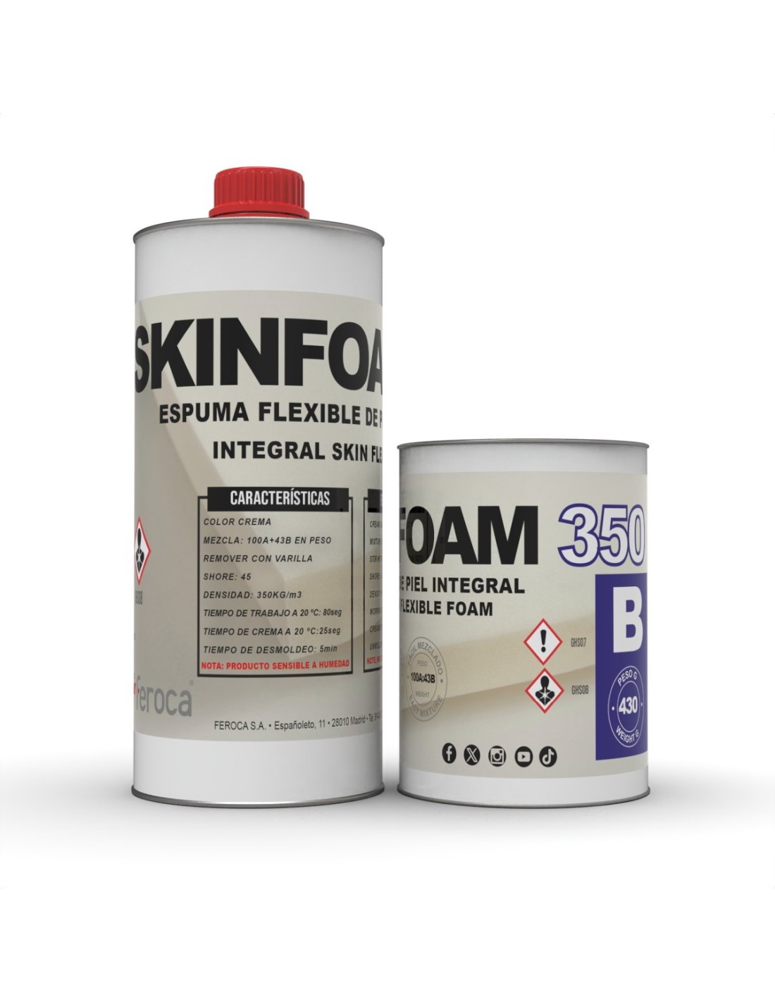 Flexible Integral Skin Foam 350 kg/m³ | Feroca
